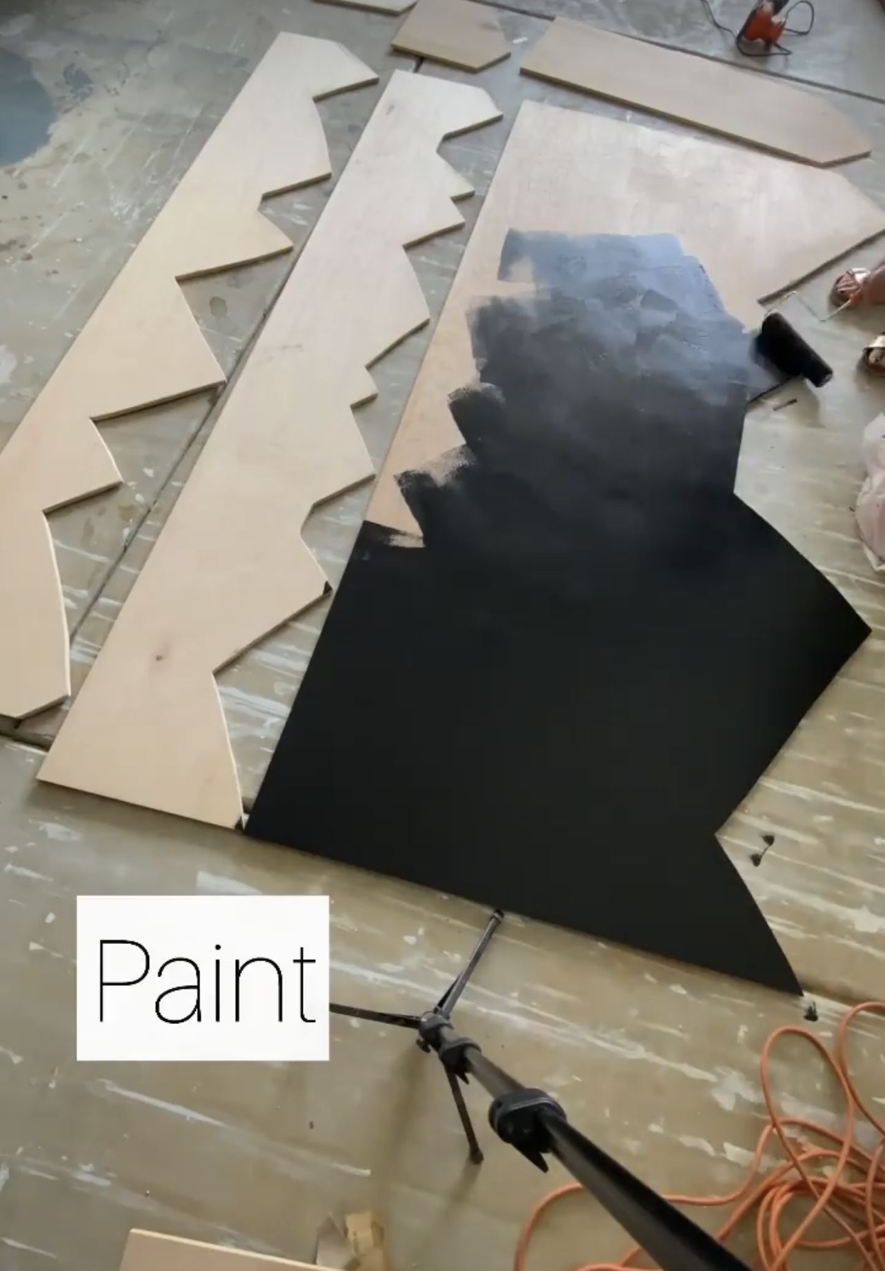 DIY backlit mountain range accent wall - Lauren Elizabeth Burke