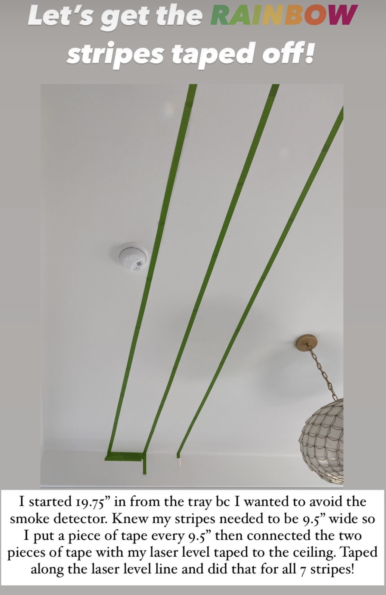 DIY Rainbow Ceiling - Lauren Elizabeth Burke