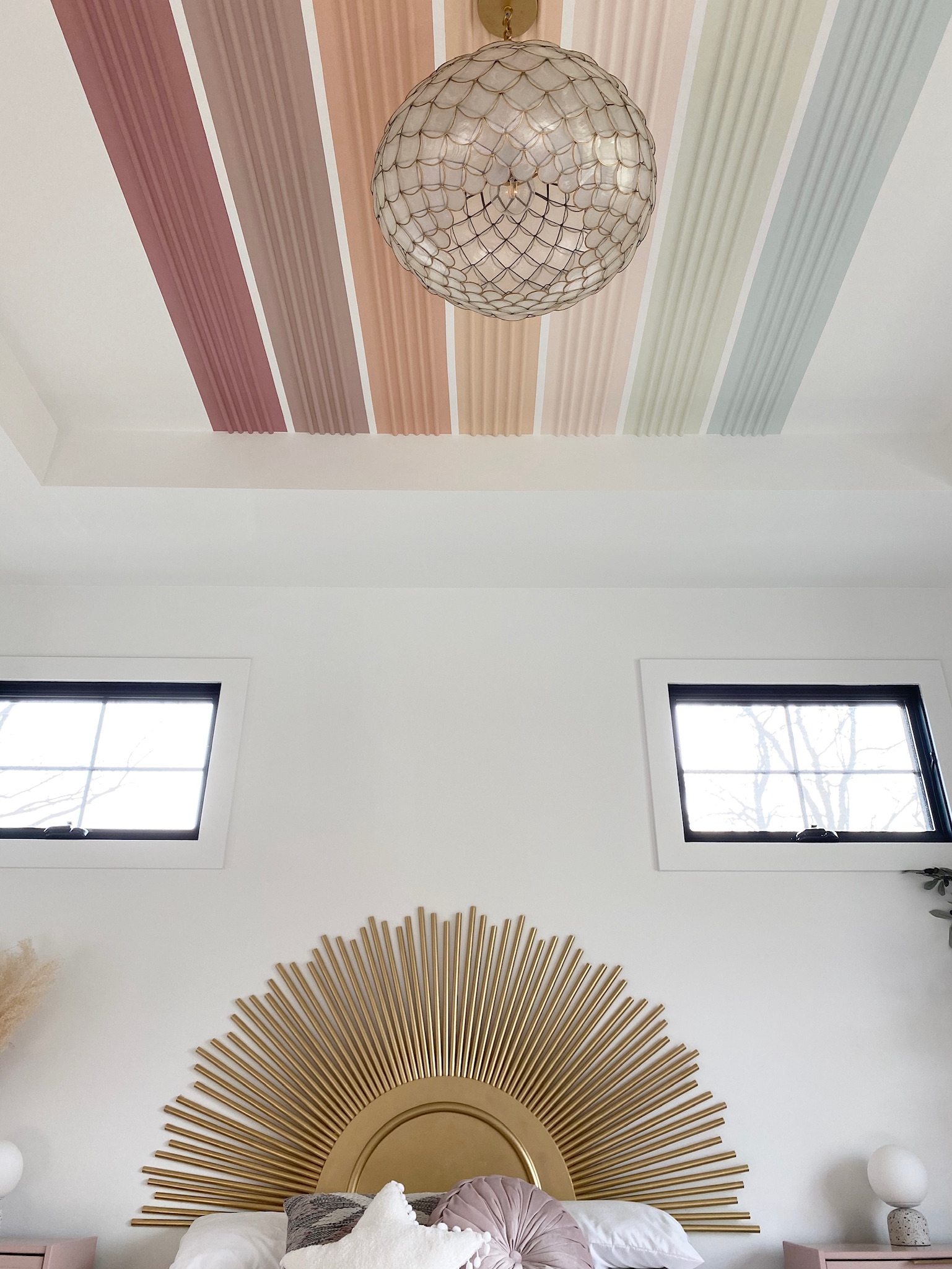 DIY Rainbow Ceiling - Lauren Elizabeth Burke