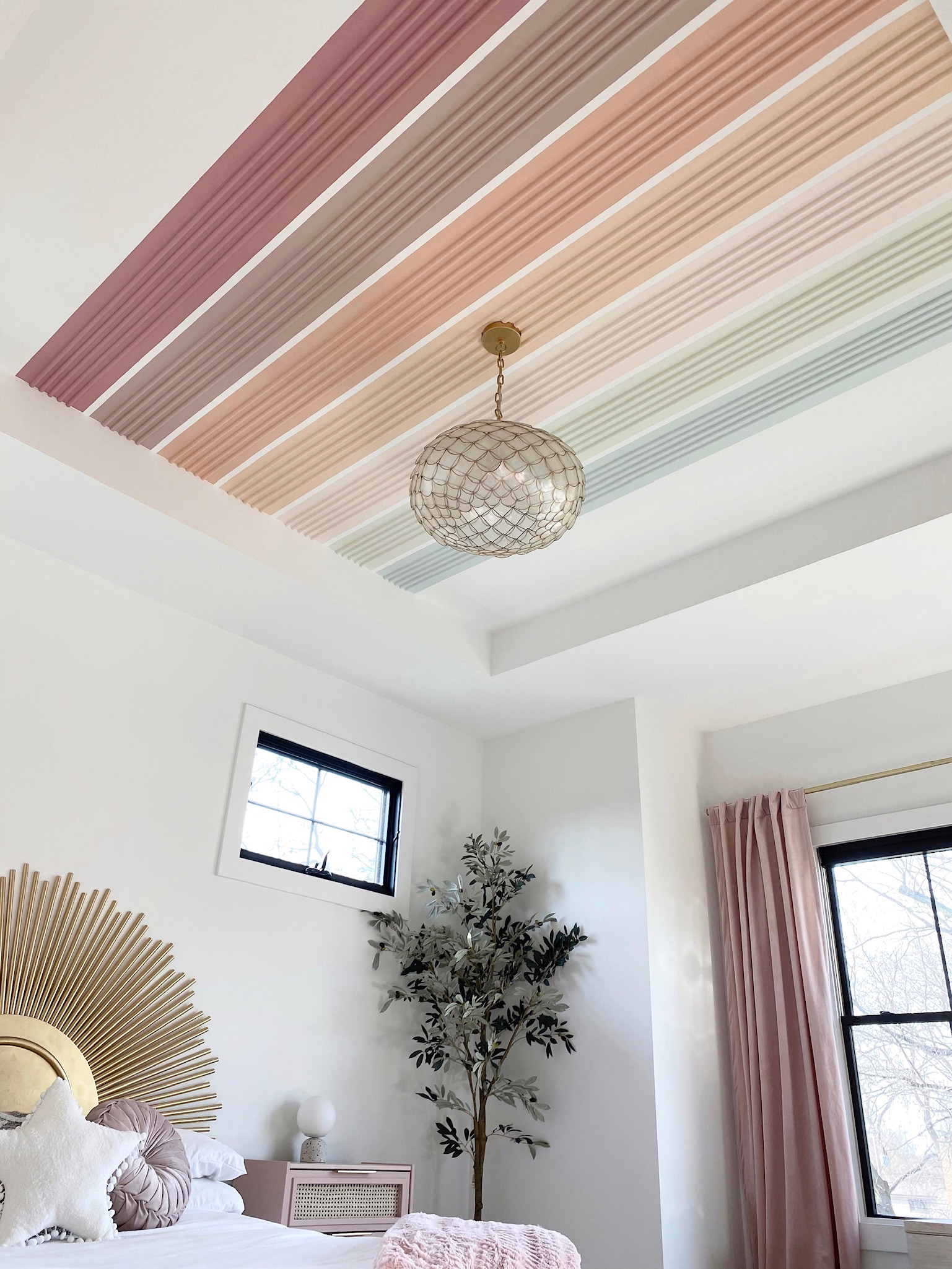 DIY Rainbow Ceiling - Lauren Elizabeth Burke